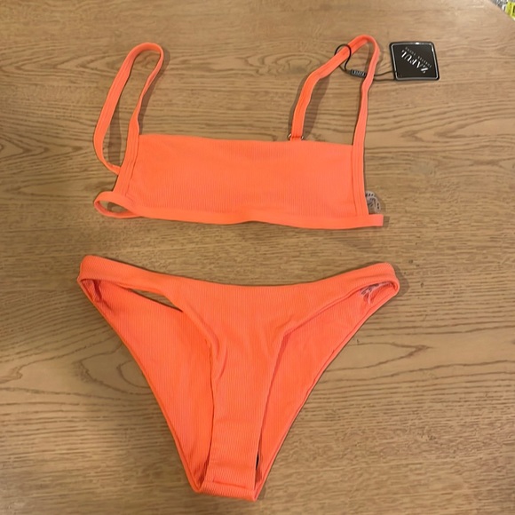 Zaful | Swim | Women Ribbed Two Pieces Bikini Set Square Neck Padded ...